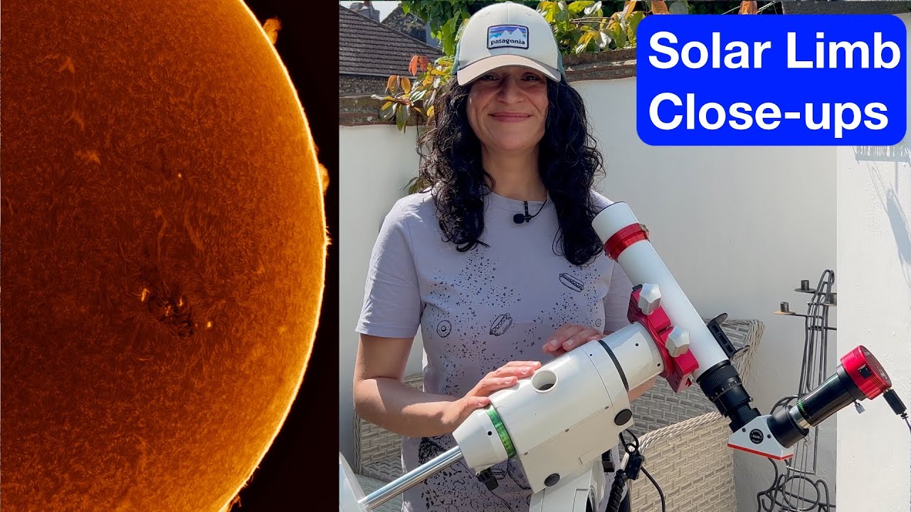 Simple solar limb imaging - capture and process - YouTube