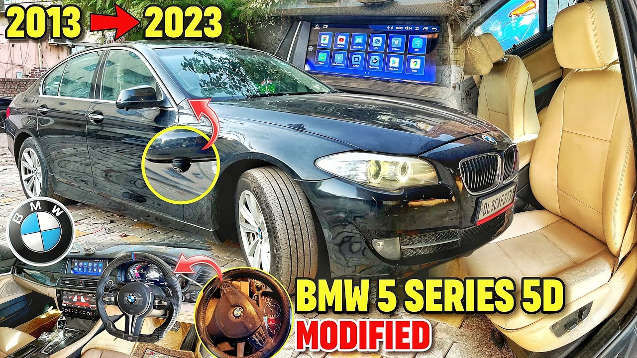 BMW 5 SERIES MODIFIED 🤯 BMW 2013 CONVERTED INTO 2023 FULL INTERIOR ...