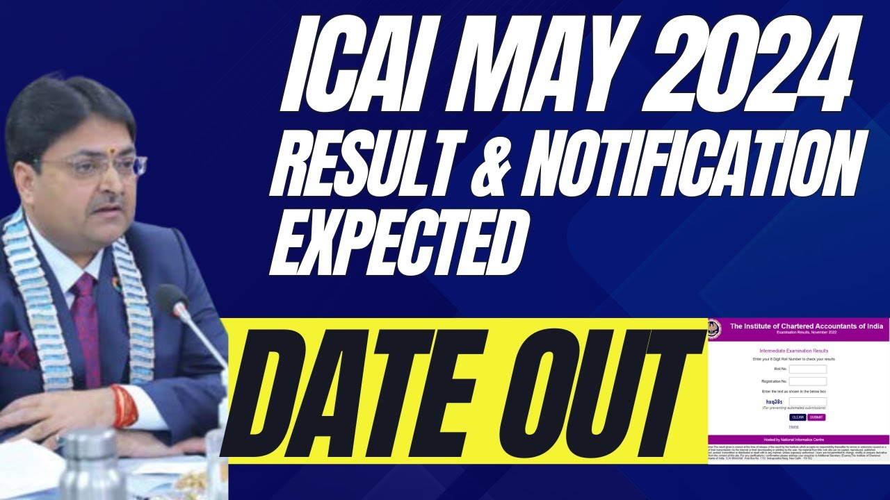 icai may 2024 exam result and notification expected date out - YouTube