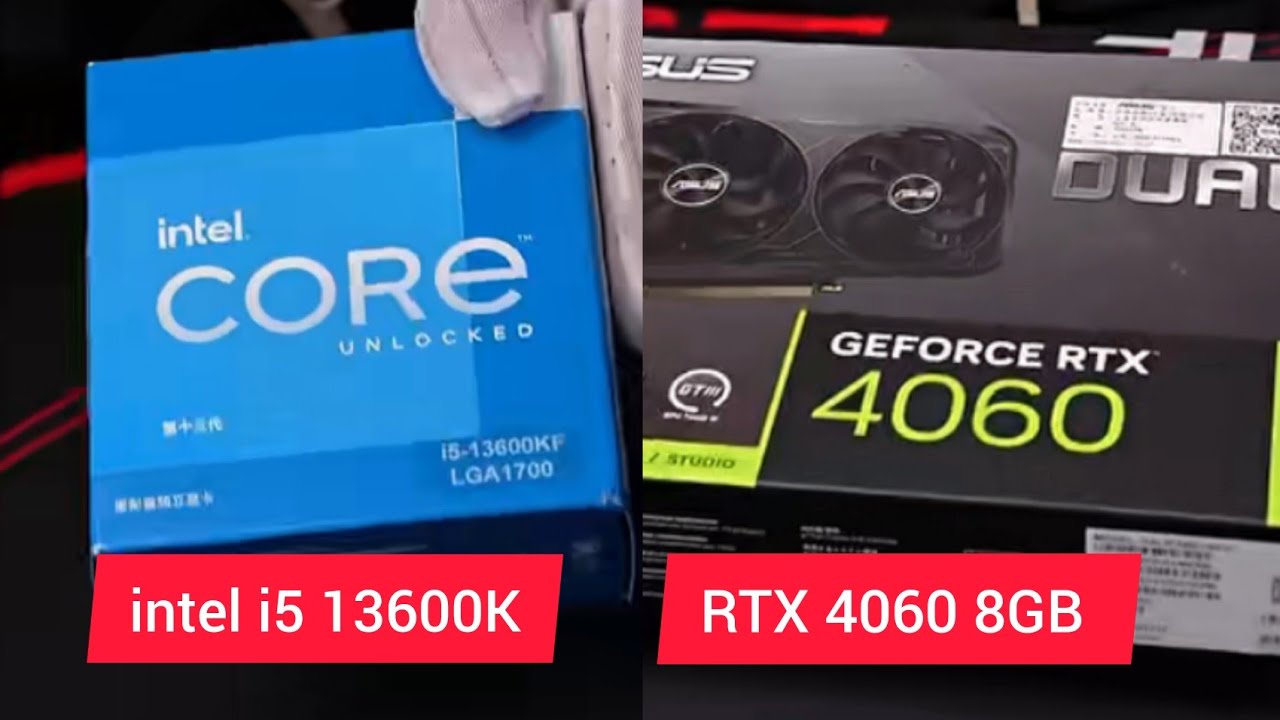 intel i5 13th gen 13600K pc build, intel i5 pc build , RTX 4060 8GB - YouTube