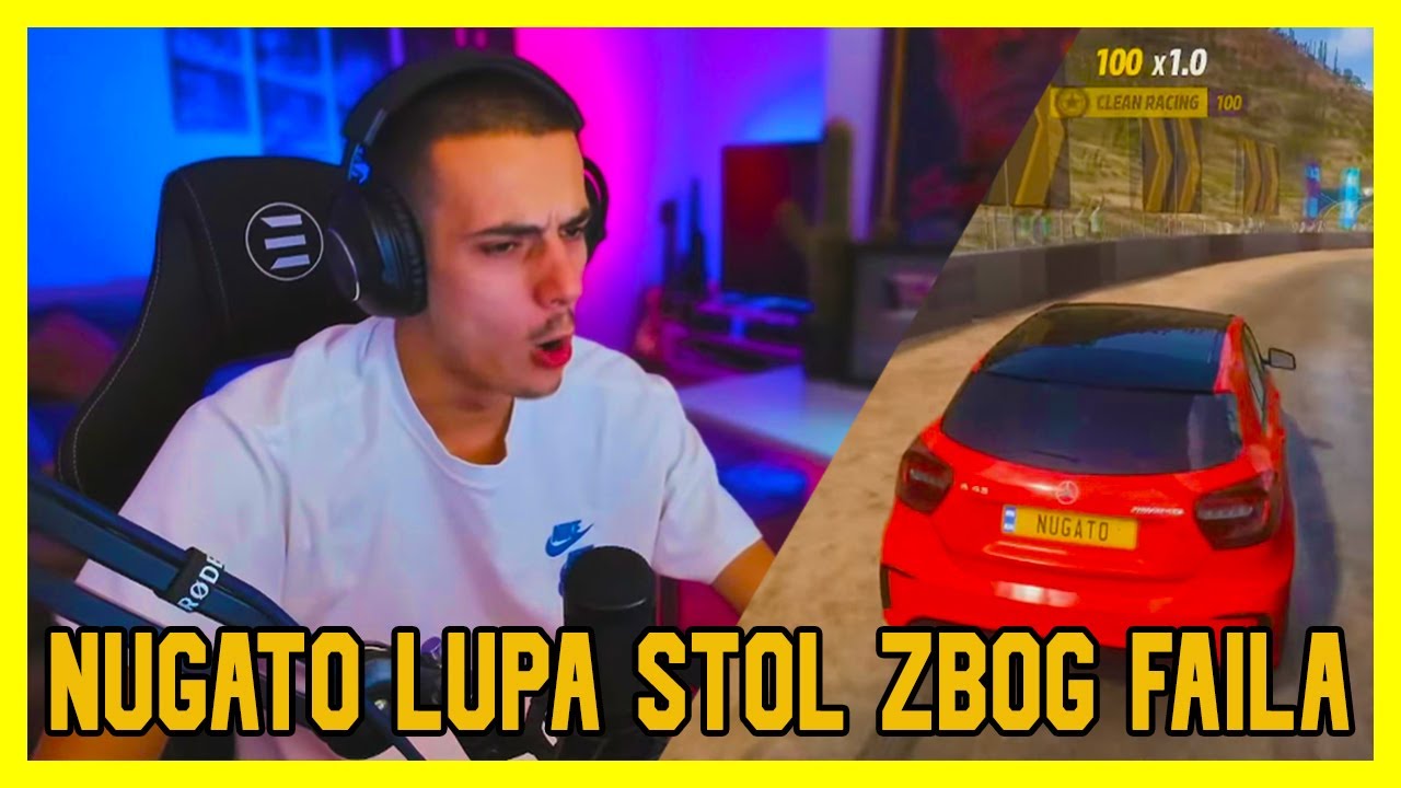 NUGATO IZGUBIO KONTROLU NAD AUTOM PA UDARIO RUKOM U STOL 🤣 - YouTube