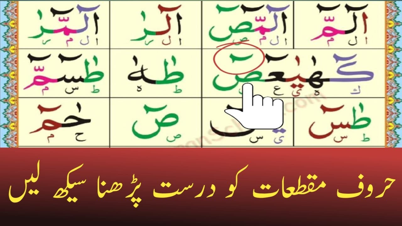 Noorani Qaida lesson 3 | Huruf al muqatta'ah | Tajweed Quran |Learn ...
