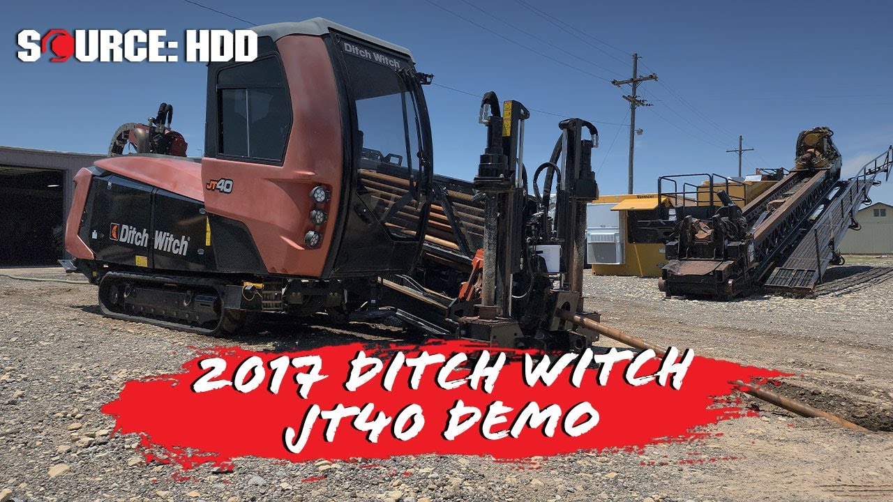 2017 Ditch Witch JT40 drill demo | SOURCE: HDD - YouTube