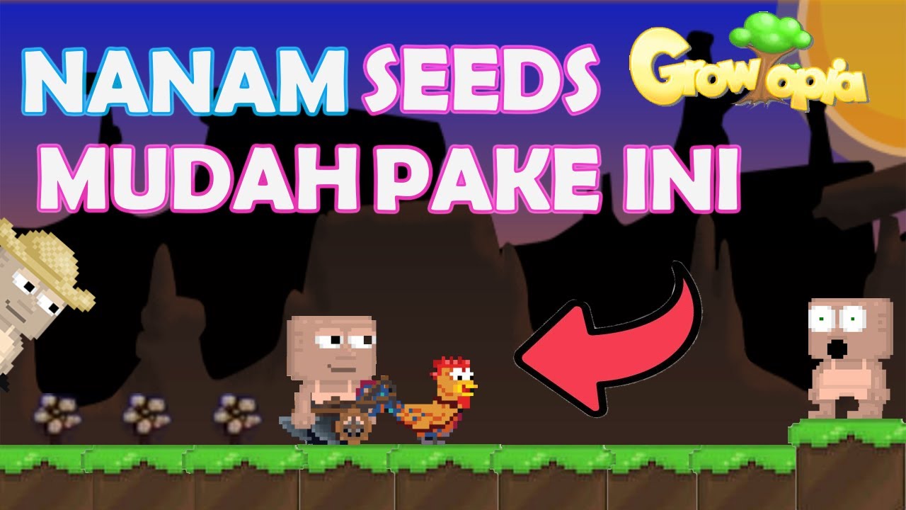 CARA MUDAH MENANAM POHON DENGAN CHICKEN PLOW!! - GROWTOPIA - YouTube