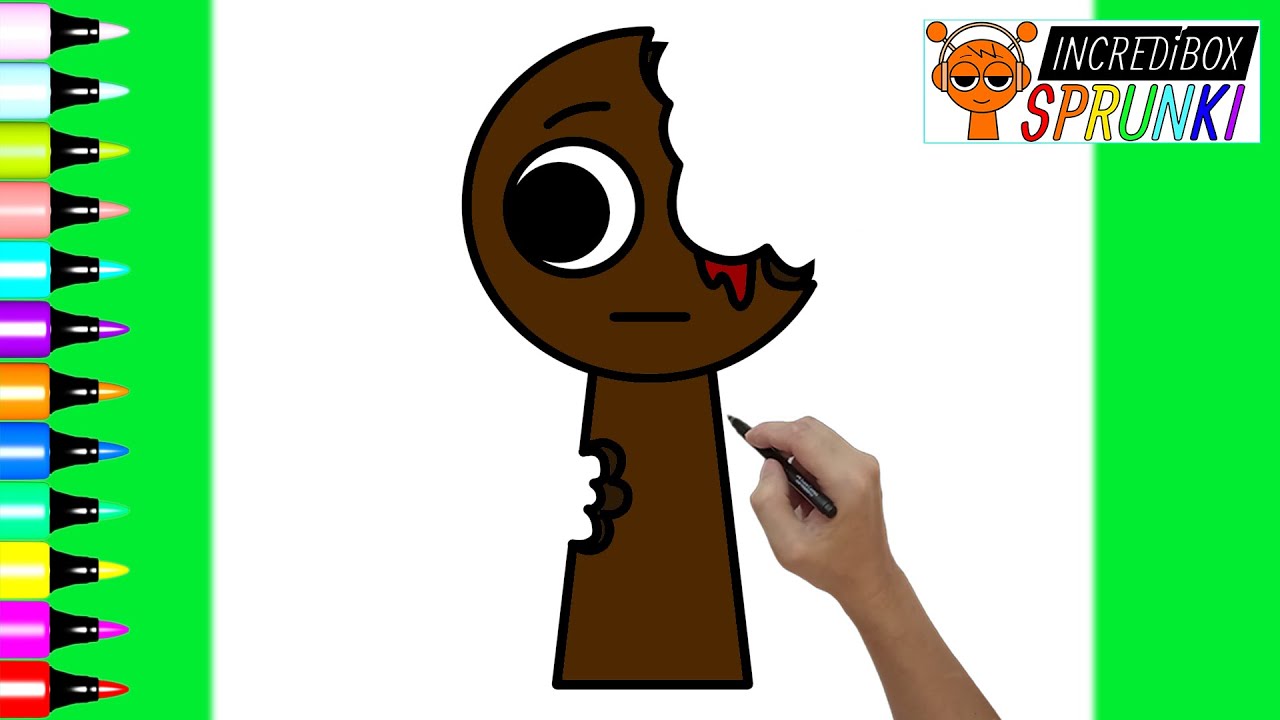 HOW TO DRAW BRUD [BROWN] Horror! Incredibox Sprunki Easy step by step ...