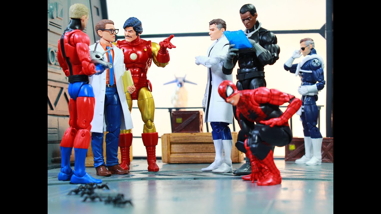 Hasbro Marvel Legends Smartest Heroes #ACBA FULL Set #BTS & Build ...