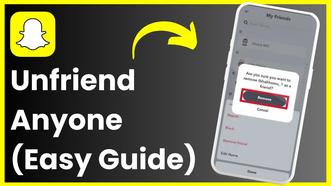How To Unfriend Someone On Snapchat !!!! - YouTube
