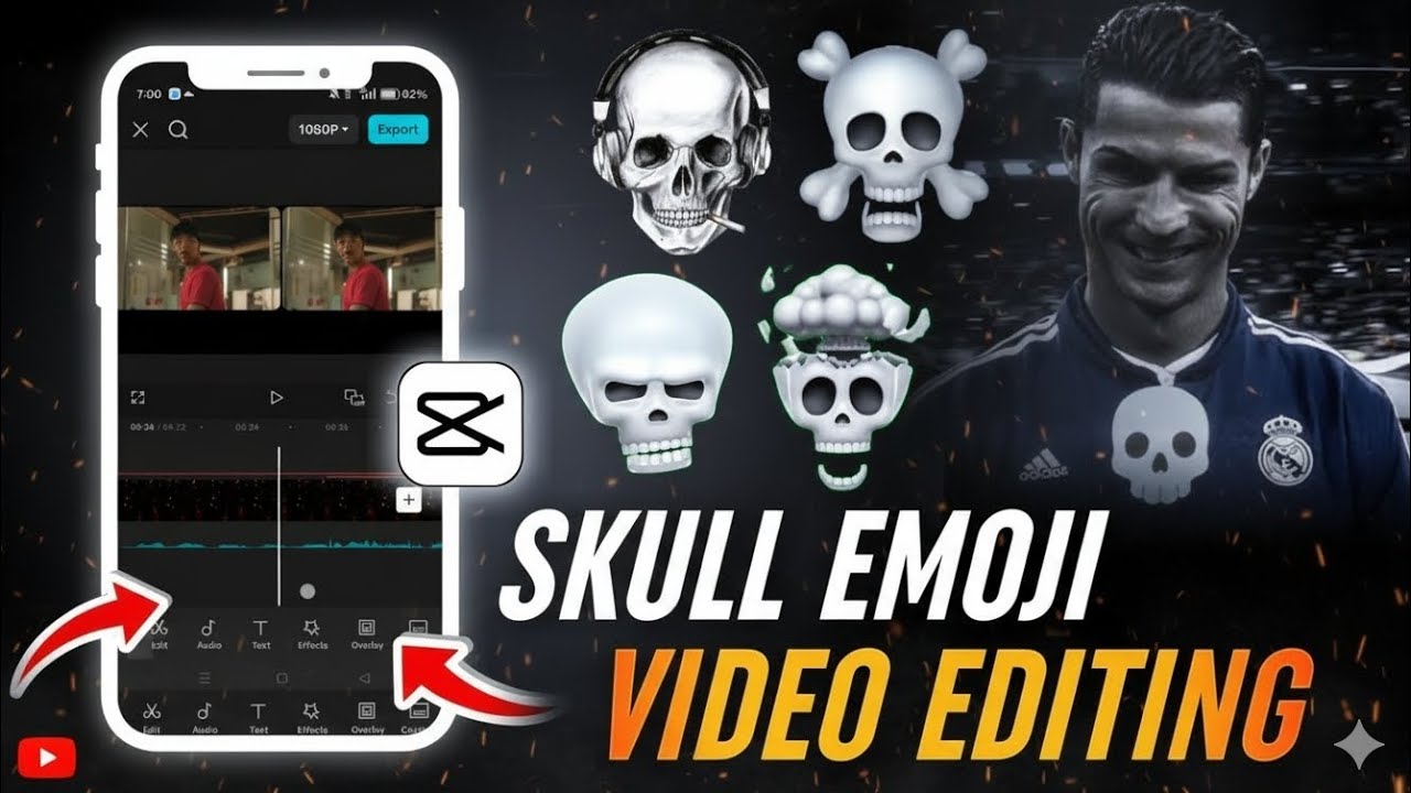 How To Do Skull Face Troll Edit Tutorial In Capcut 💀🔥 || In 4 Step ...