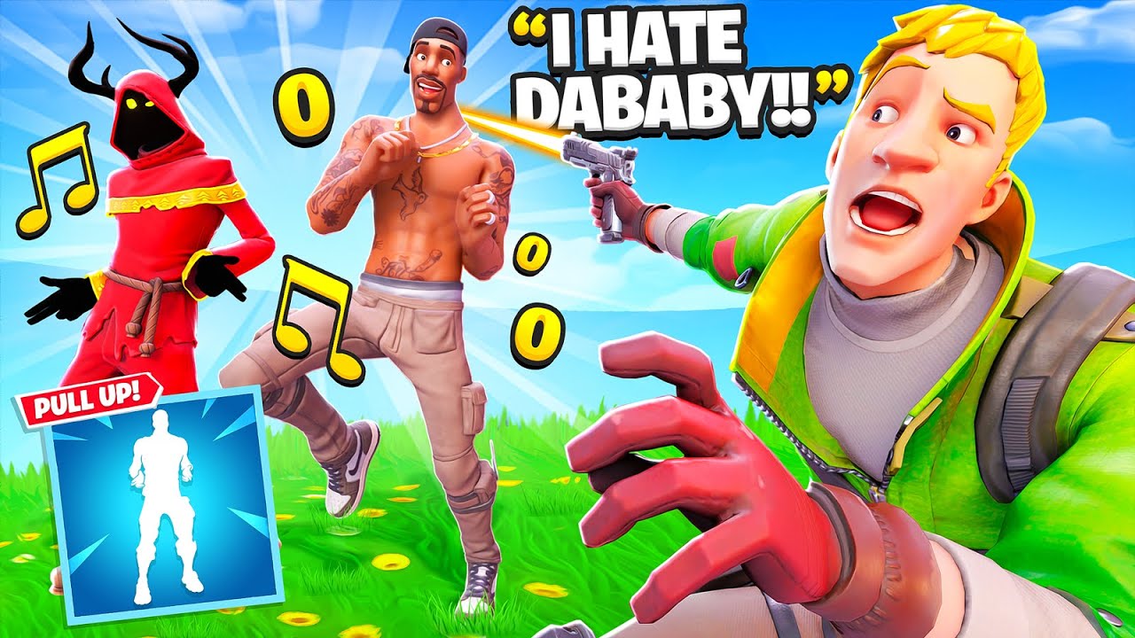 I Trolled With NEW DaBaby “Pull Up” TikTok Emote.. (Fortnite) - YouTube