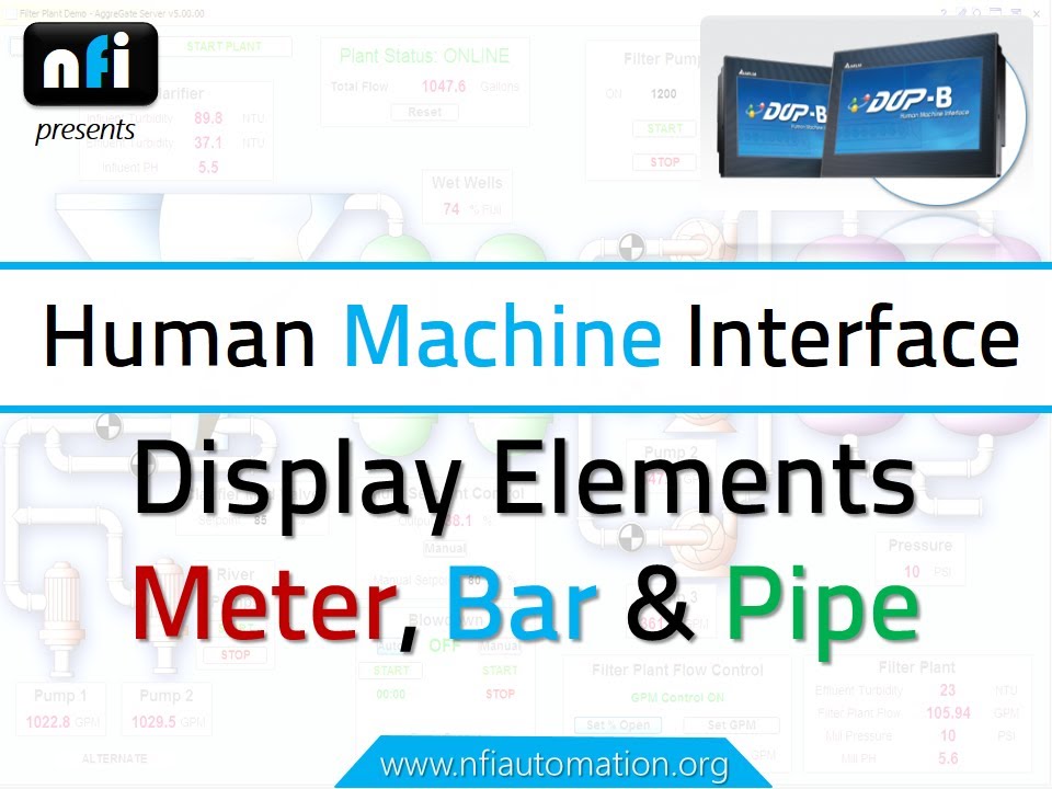 HMI Tutorials Display Elements Meter, Bar Pipe - YouTube