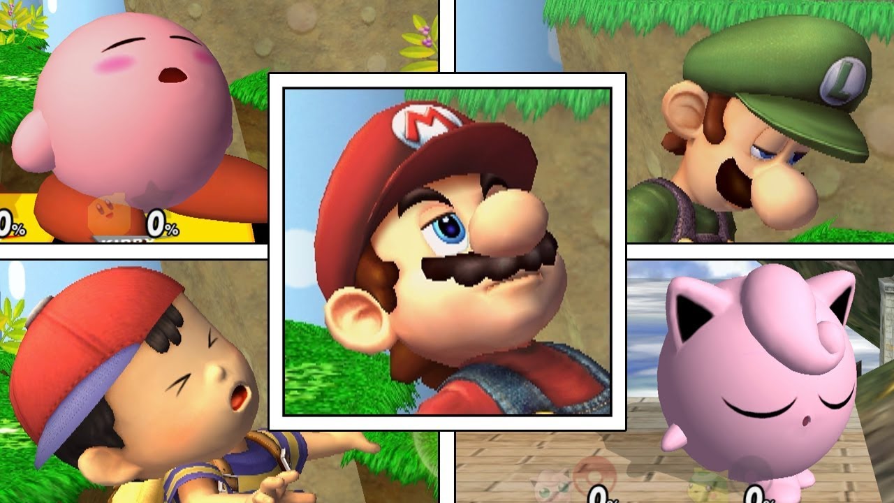 All Characters Dizzy (Drunk) In Super Smash Bros Brawl - YouTube