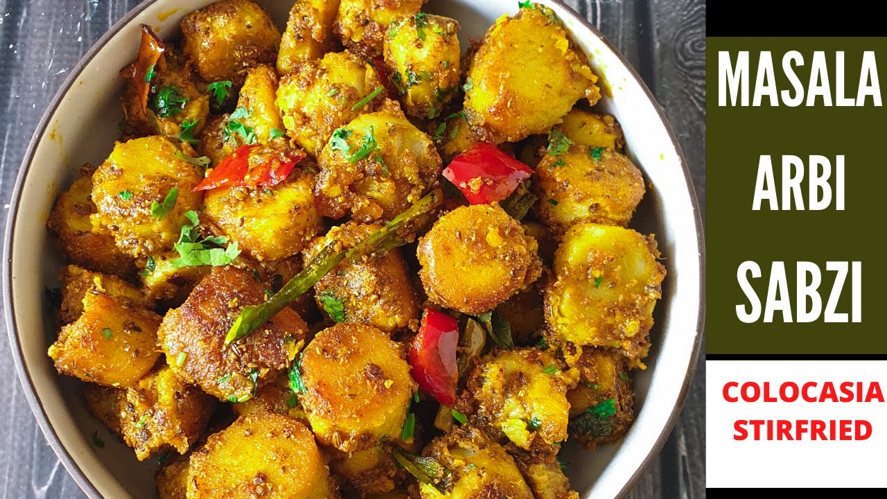 अरबी की सूखी मसालेदार सब्जी | Arbi Masala Recipe| Arbi Ki Sukhi Sabji ...