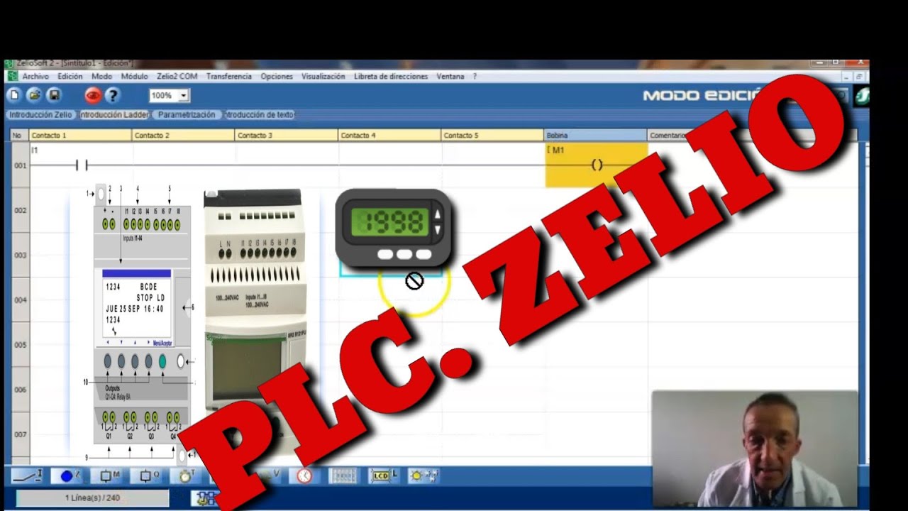 📟6. PLC BÁSICO (ZELIO). - YouTube