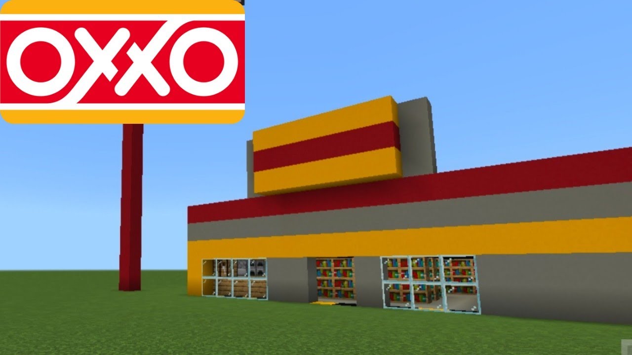 Minecraft building a convenience store | oxxo (NO COMENTARY) #minecraft ...