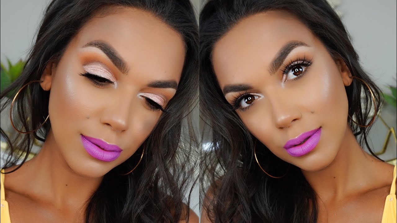 Simple Colorful Summer Makeup Look | Colourpop x iluvsarahii Chic-y ...