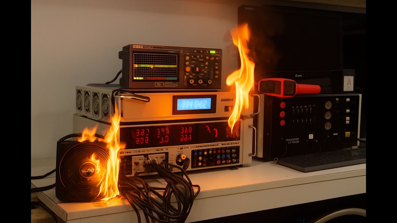 EASE EB550W-Pro PSU Review - The burn it gave us! - YouTube