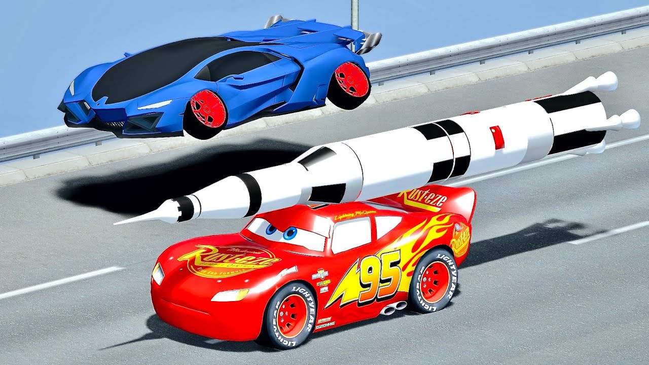 Lightning McQueen Rocket Edition vs Lamborghini Celestial Concept ...