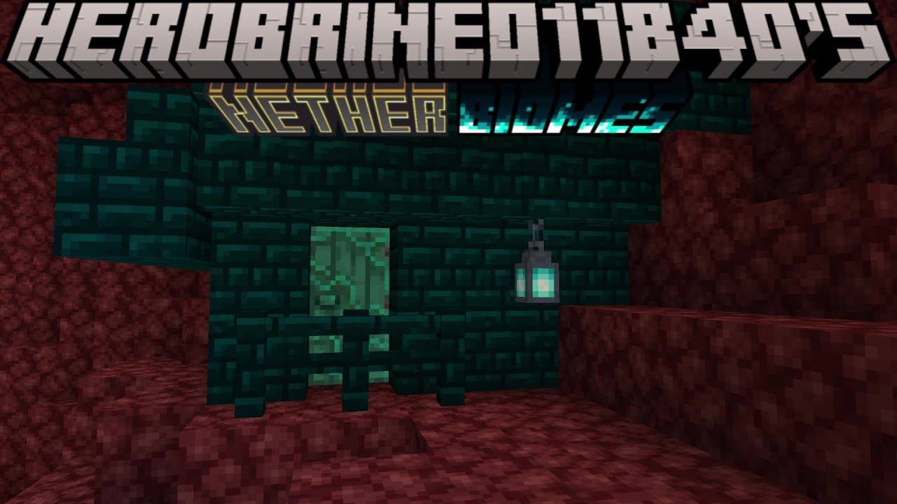 Blue Nether Bricks - Herobrine011840's Nether Biomes Indev - YouTube