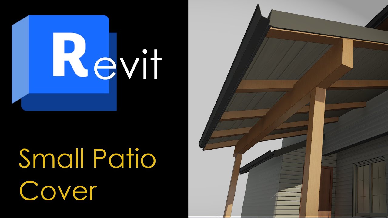 Revit - Small Patio Cover - YouTube