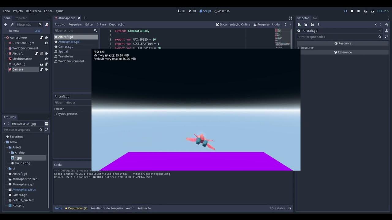 Godot 3.5 - Aircraft/plane: simplified controls with roll and pitch - #devlog 1 - YouTube
