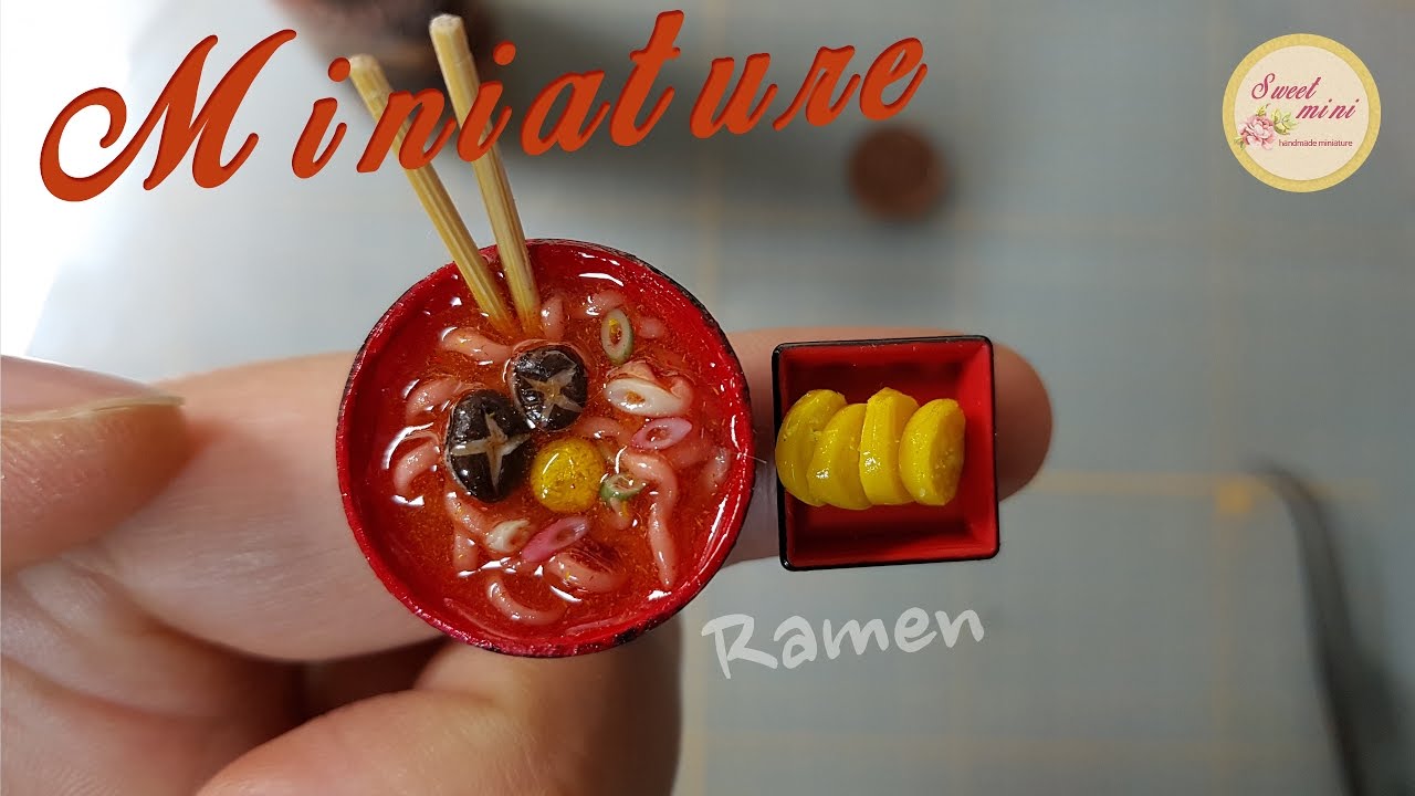 [Miniature] 미니어쳐 라면 & 단무지만들기 , Miniature ramen - YouTube
