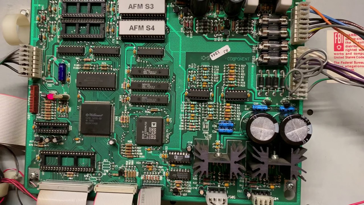 WPC95 AV Board Repair and Test - YouTube
