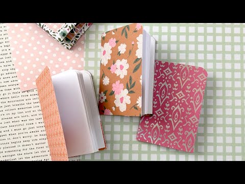 6x6 Paper | DIY Pocket Size Notebook/Journal Booklet | EASY ️ HOW TO ...