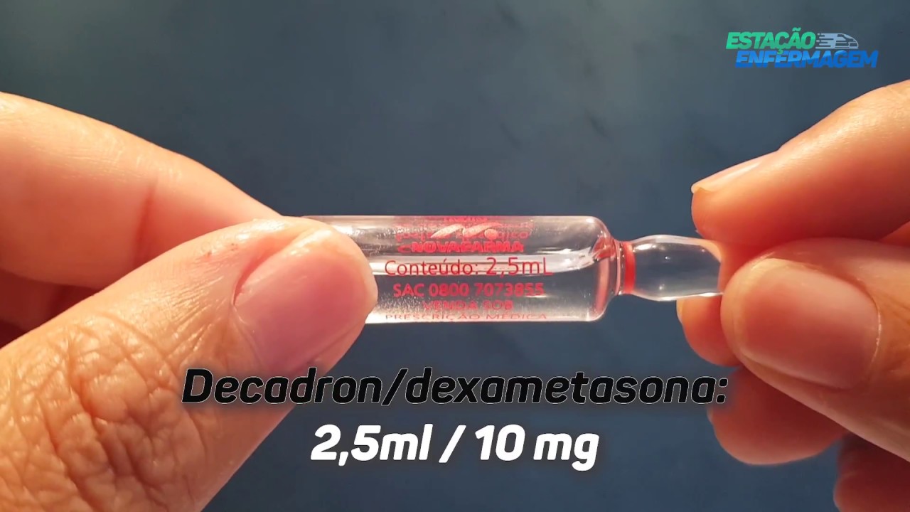 Dicas de Enfermagem: Entendendo a representação da Ampola de Decadron ...