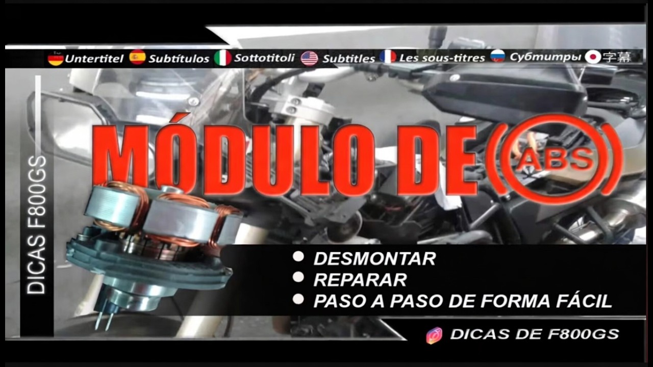ARRUMANDO O ABS DA BMW F800GS NA INTEGRA - VÍDEO COMPLETO - YouTube