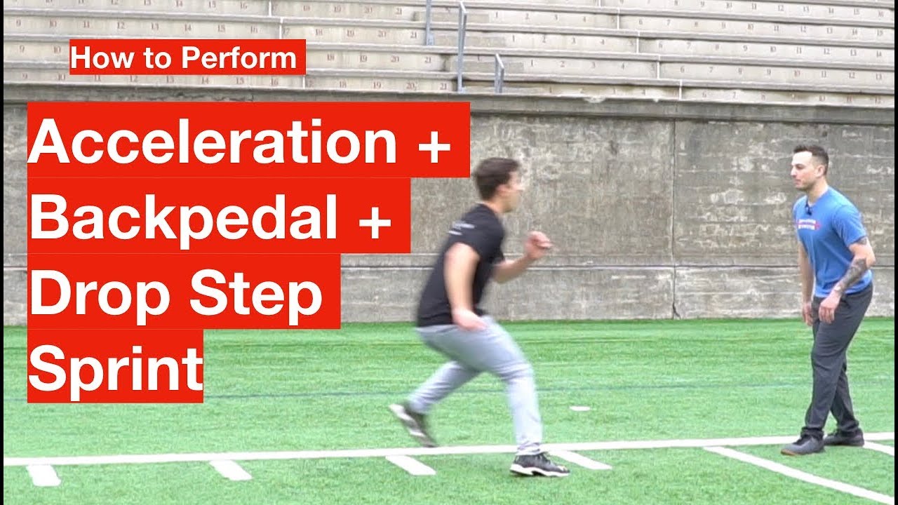Acceleration + Backpedal + Drop Step Sprint - YouTube