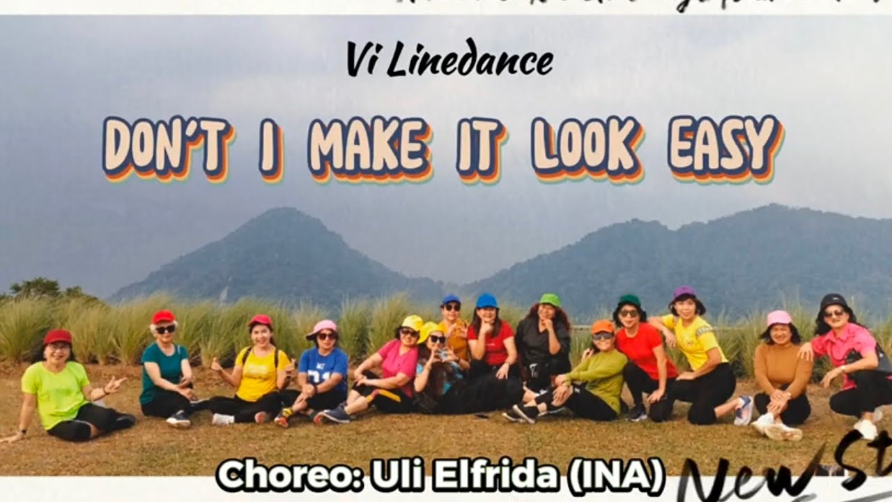 DON'T I MAKE IT LOOK EASY - LINEDANCE - YouTube