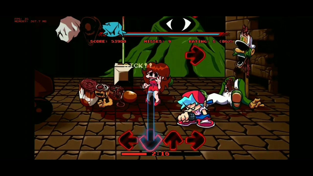 FNF - Mario's Madness - PowerDown (full song) - YouTube