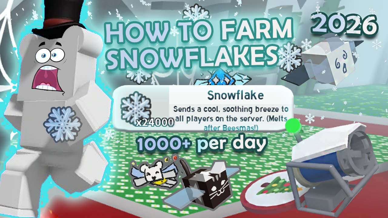 Tutorial How to Get Snowflakes in Bee Swarm Simulator (2026) - YouTube
