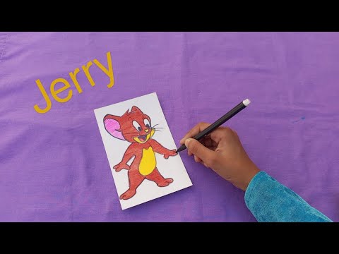 How To Draw Jerry, the Cartoon Character | Art and craft | Poilsh your ...