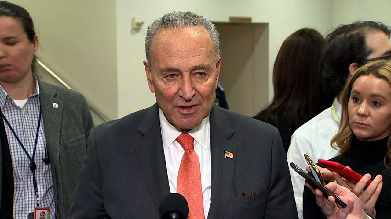 Schumer calls on GOP senators to rise to occasion - YouTube