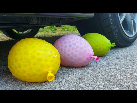 Crushing Crunchy & Soft Things by Car! EXPERIMENT CAR vs Orbeez Balloons