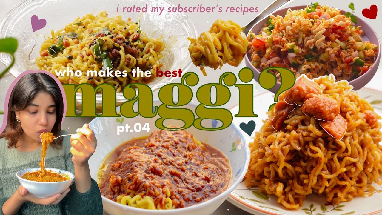 i rated your maggi recipes to find the best one 👑 pt.04 - YouTube