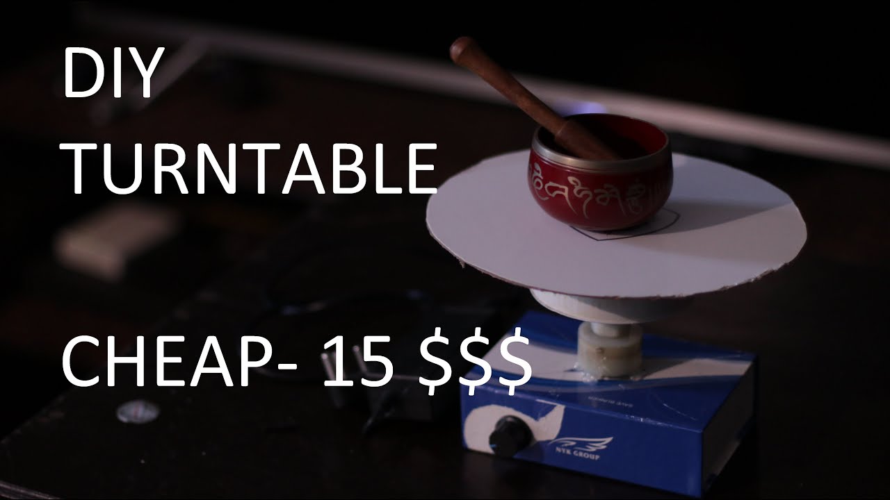DIY Turntable for 360 Product Photography and 360 Video || Cheap and ...