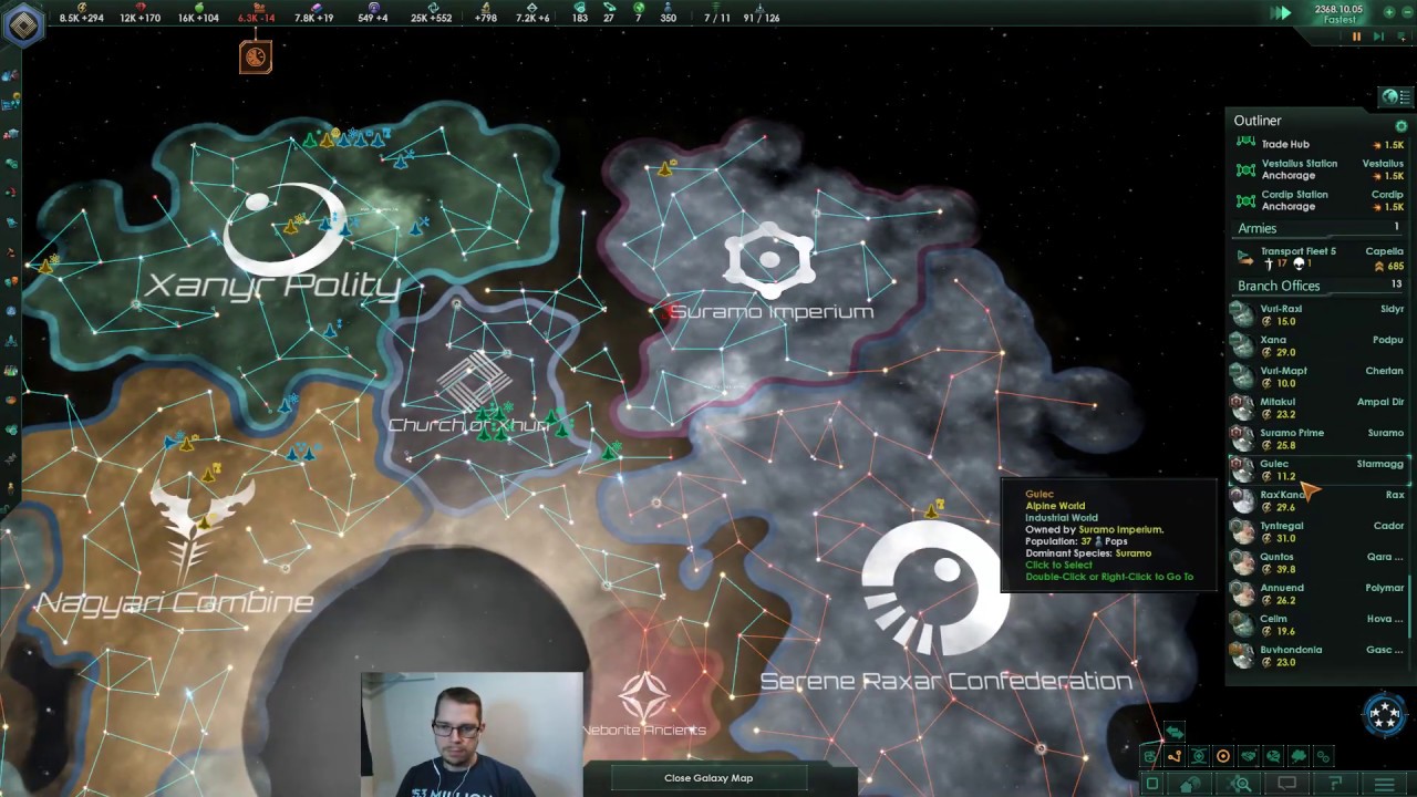 STELLARIS MEGACORP EARLY PREVIEW! An Arcology! Also, death - YouTube