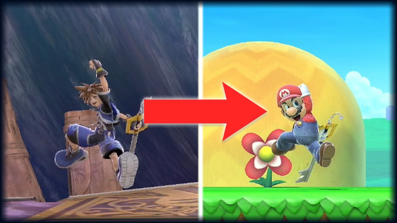 Sora in Smash Ultimate but it's Mario - YouTube