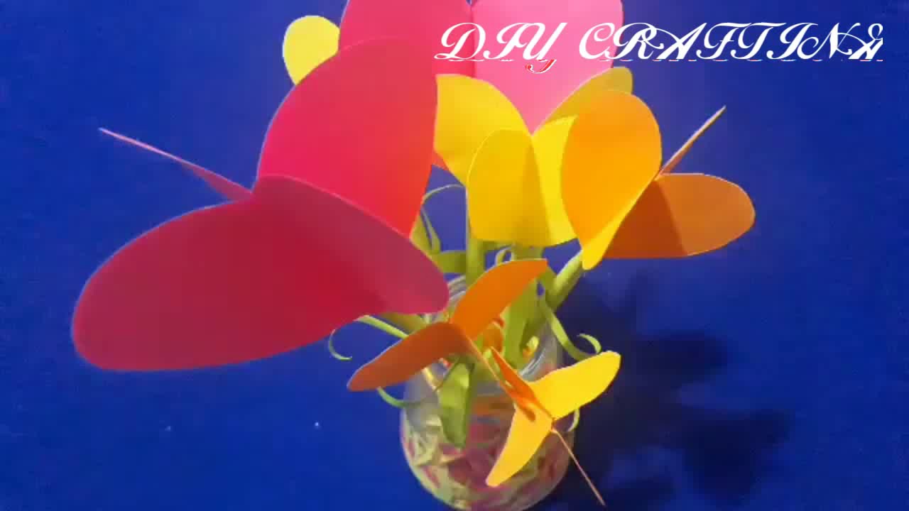 How to make heart shaped flower bouquet with colored papers?? How to ...