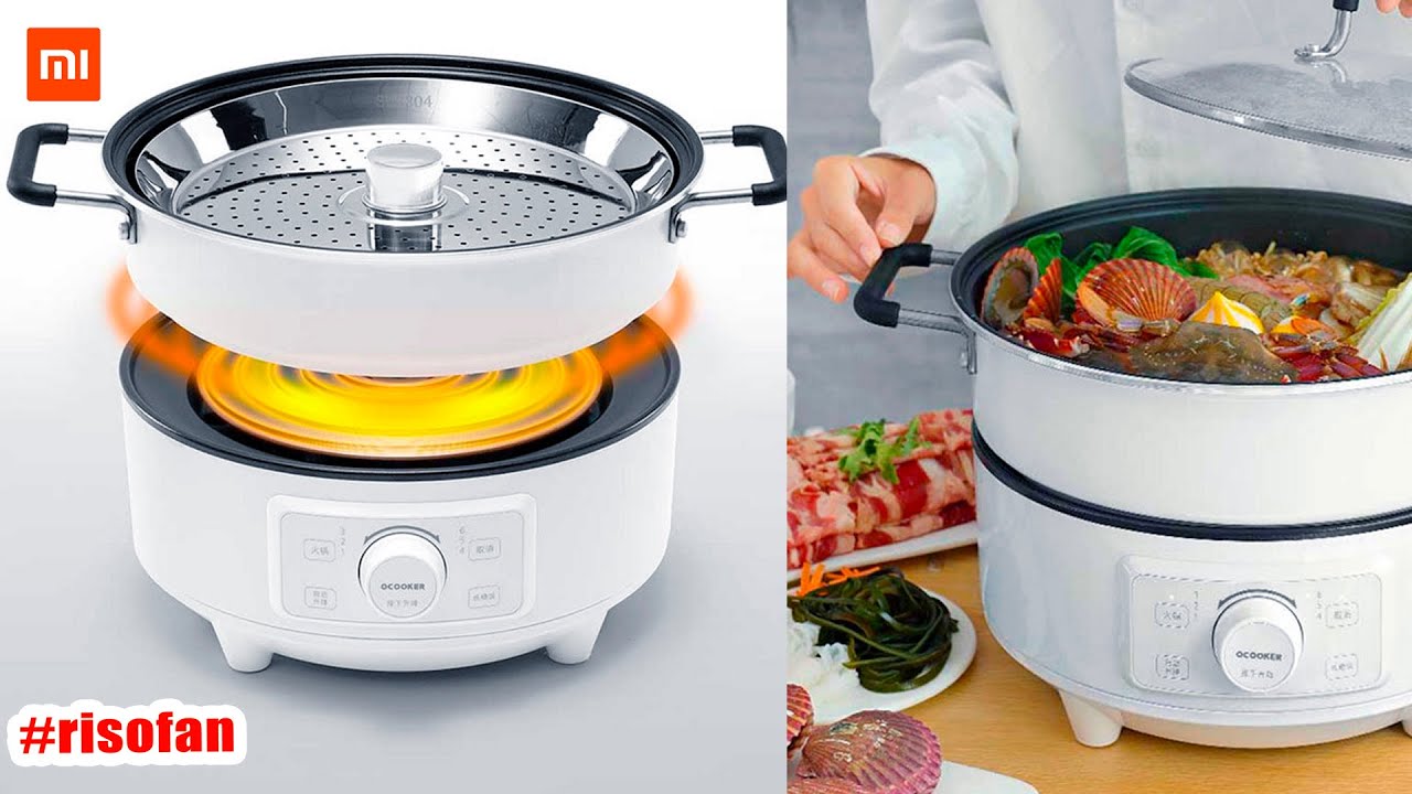 Xiaomi 1600W Lifting Electric Hot Pot 5L Separate Pots Firepower ...
