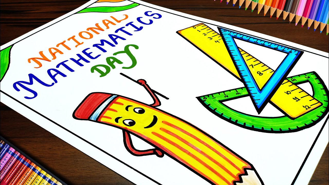 National Mathematics Day Drawing | Front Page Border Design of ...