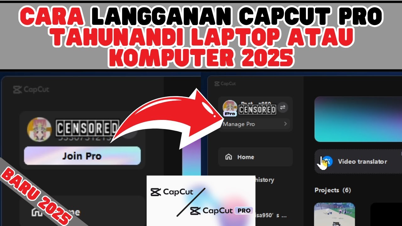 CARA LANGGANAN CAPCUT PRO TAHUNAN DI LAPTOP ATAU KOMPUTER 2025 - YouTube