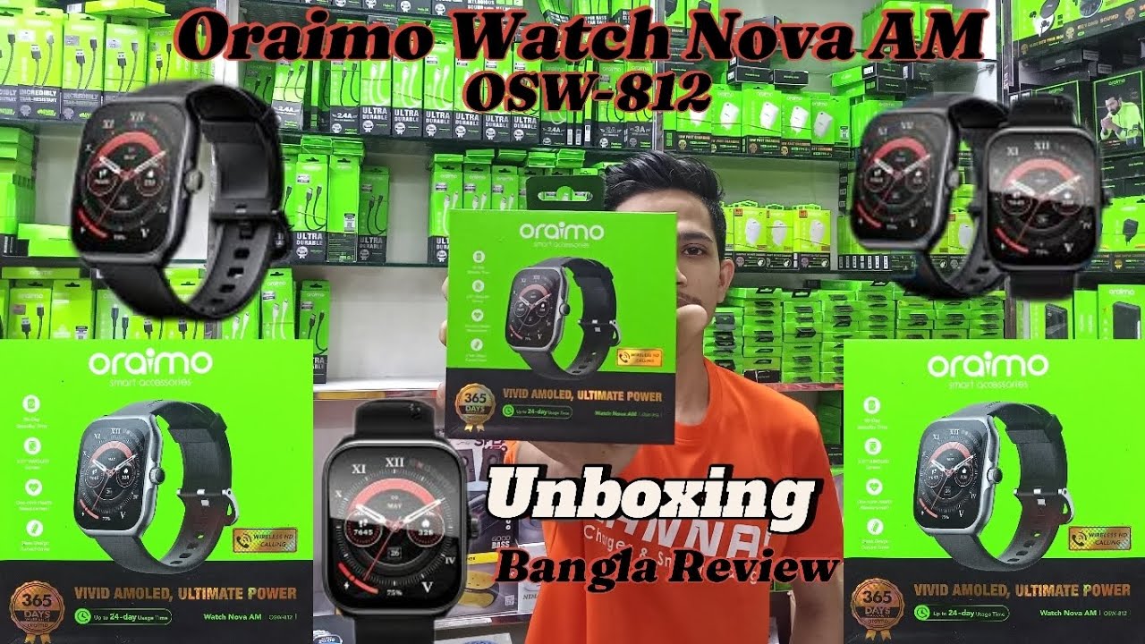 Oraimo Watch Nova AM | OSW-812 | Unboxing Review | Oraimo Watch ...