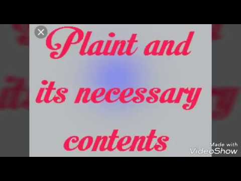 What is Plaint and Necessary Contents???? - YouTube