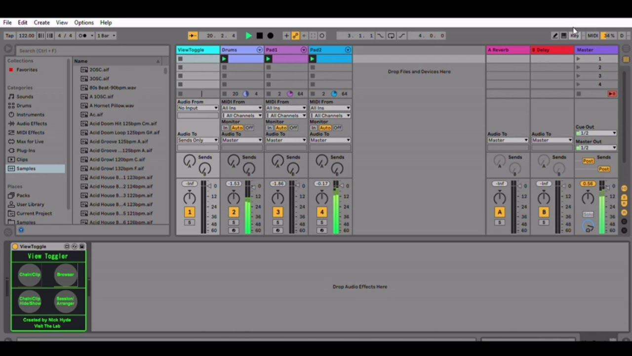 Max for Live: View Toggler Device - YouTube