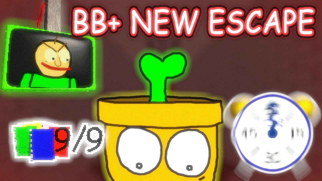 NEW ESCAPE IN BB+!!! (Baldi's Basics Plus V0.8.1 Mod) - YouTube