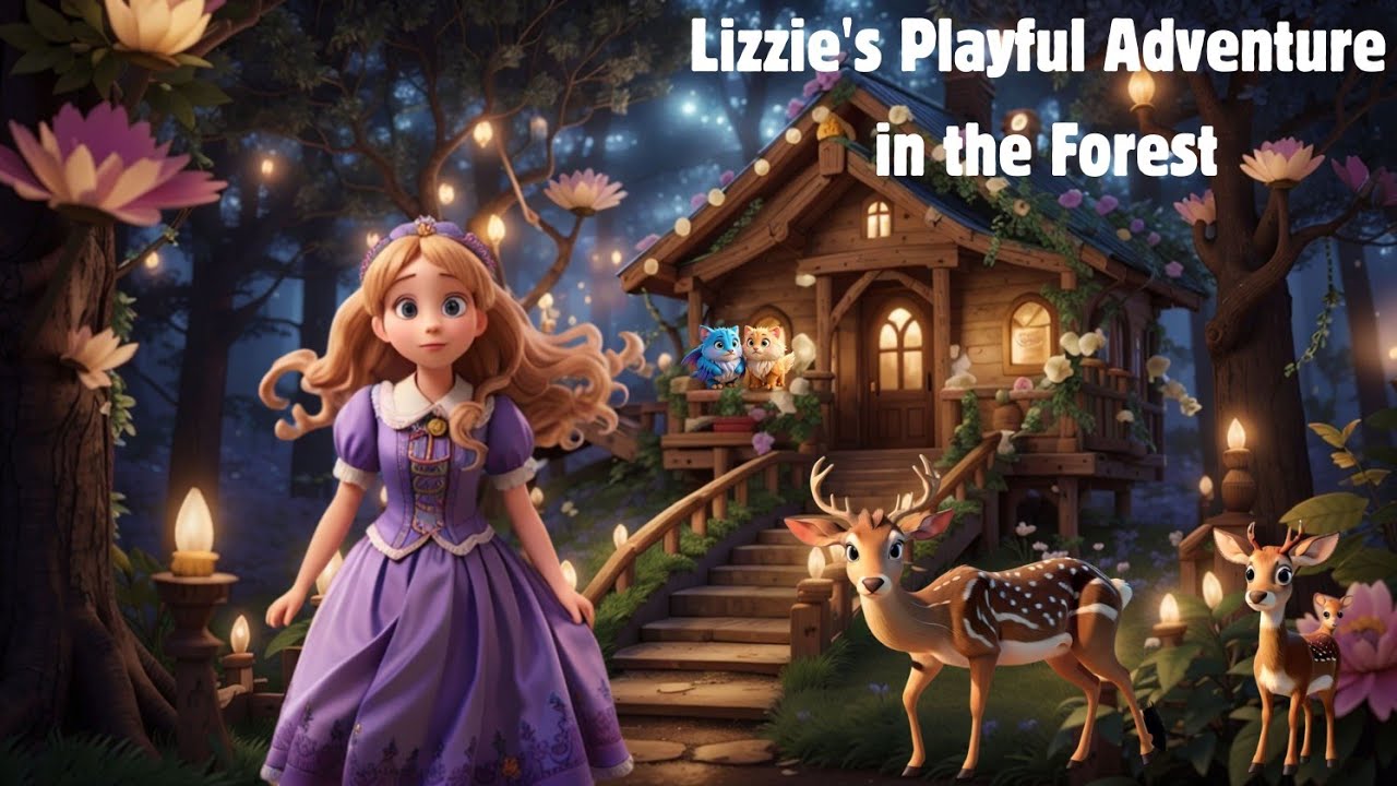 Lizzie playful adventure in the forest | Bedtime story for kids - YouTube