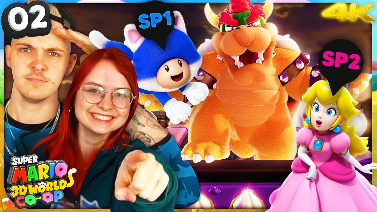 Let’s Play Super Mario 3D World Co-Op #2 😺 Shoutouts an unsere ...